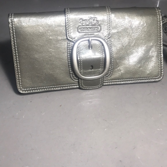 Coach | Bags | Coach Grey Hand Wallet | Poshmark